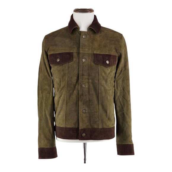 PARAGON | Jackets & Coats | Mens Olive Suede Jacket | Poshmark